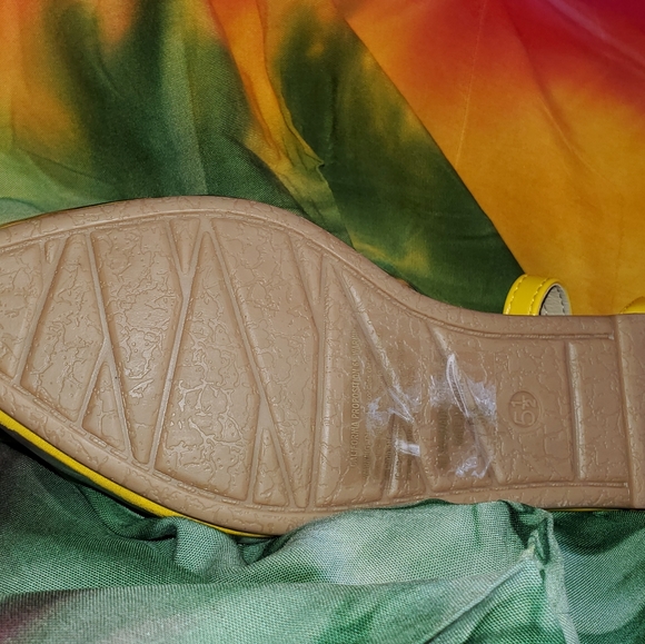 Tiara | Shoes | Tiara Mustard Yellow Clear Toe Spike Design Shoe | Poshmark